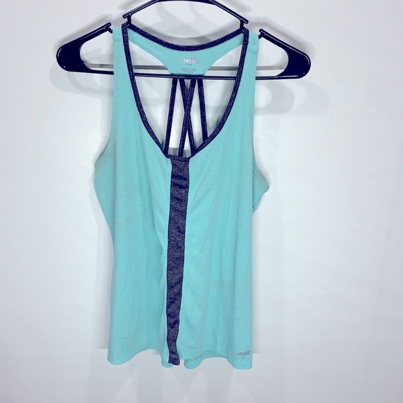 Avia | Tops | Avia Activewear Athletic Racerback Blue Tank Top | Poshmark